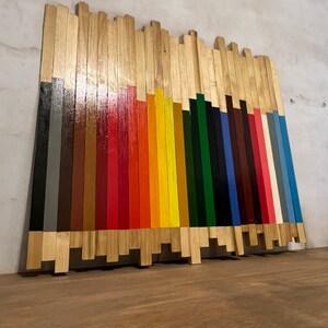 Vibrant Rainbow Wooden Wall Art, Ready to Hang, Great Gift for Pride ...