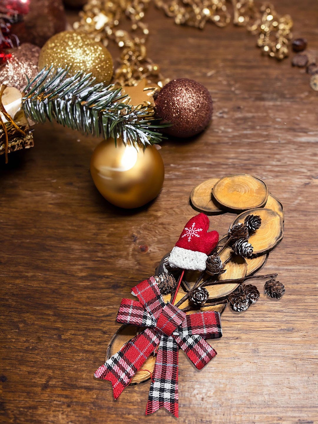 Rustic Cedar Wood Candy Cane | Handmade Christmas Décor | Unique ...