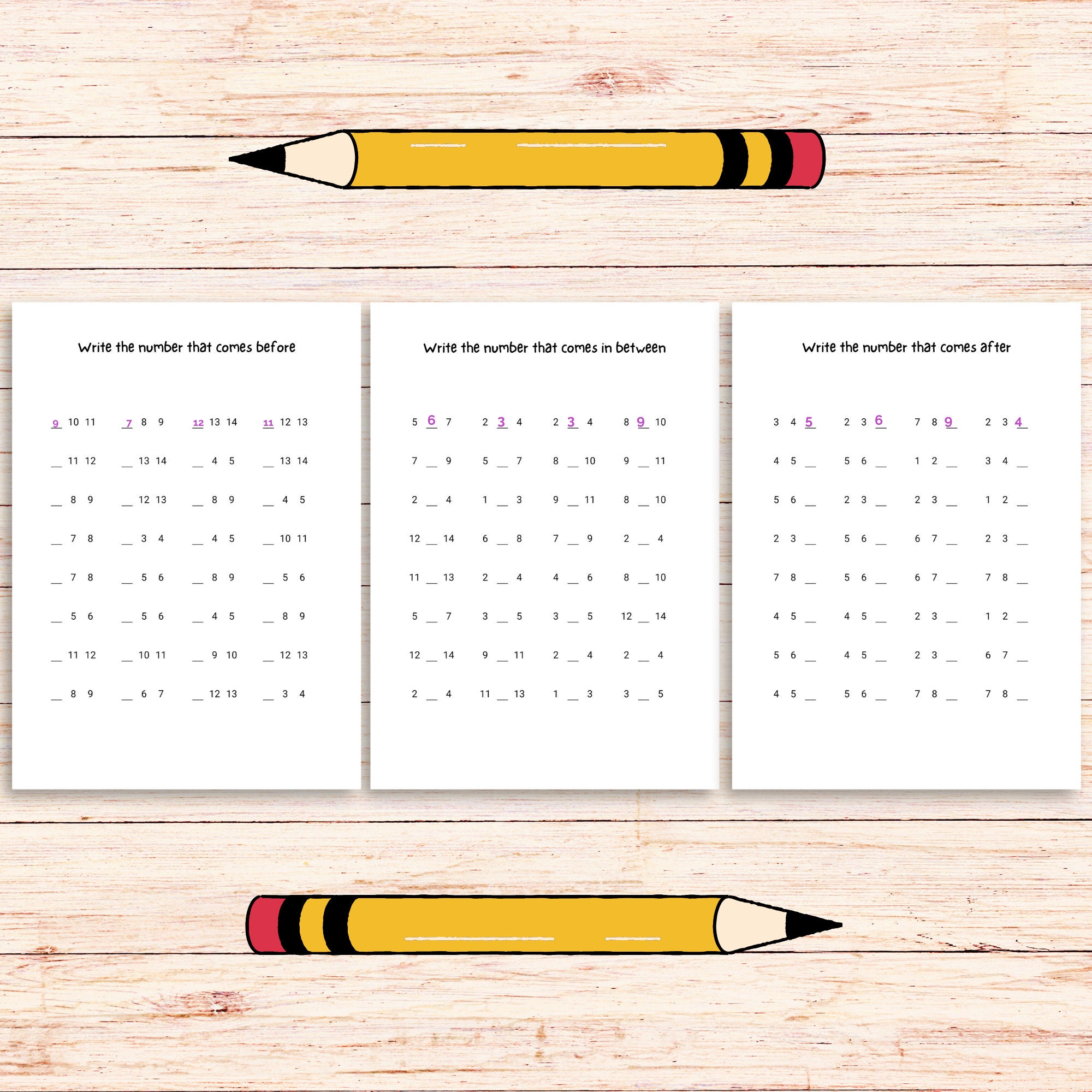 Counting Worksheets Mega Bundle, 150 Worksheets, for Kids, Preschool ...