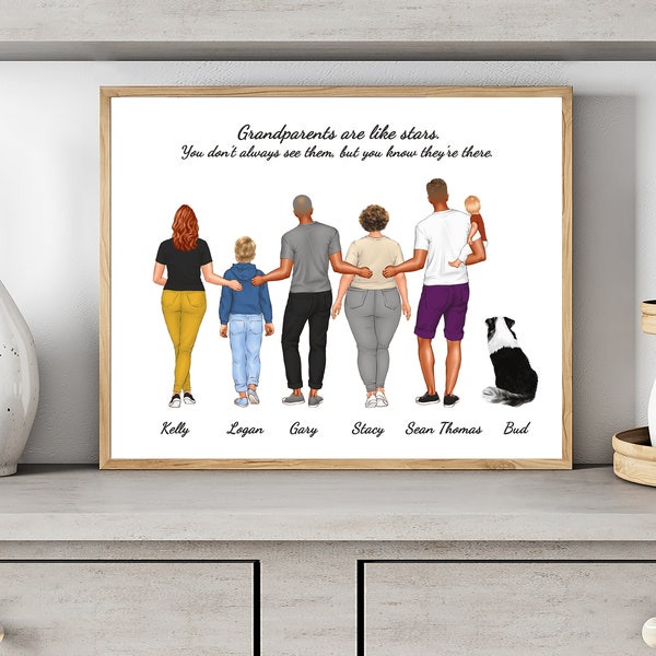 Tableau famille personnalisé - Etsy France