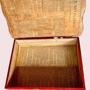 Antique Bible Page Box: Temple Priests From Parallel Bible 1800's - Etsy