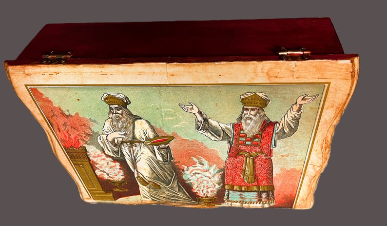 Antique Bible Page Box: Temple Priests From Parallel Bible 1800's - Etsy