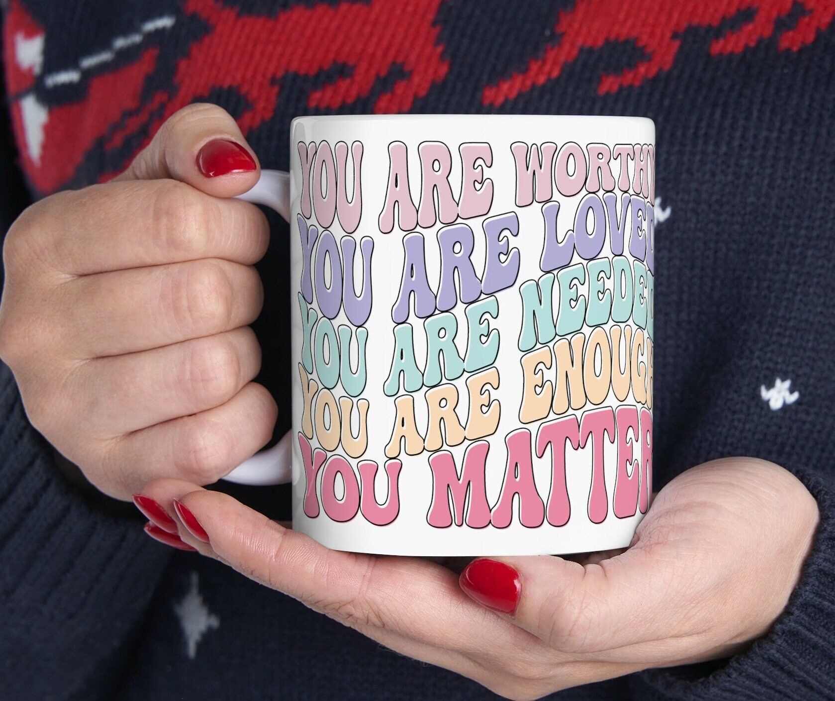 Self Love Gift Morning Mindset Mug Daily Affirmation Mug Self Love Mug ...