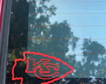 Kansas City Chiefs Mascot Laptop Car Window Decal Sticker - Etsy