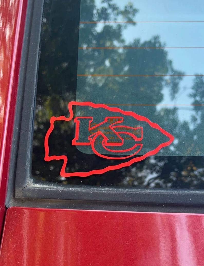 Chiefs Car Decal - Etsy