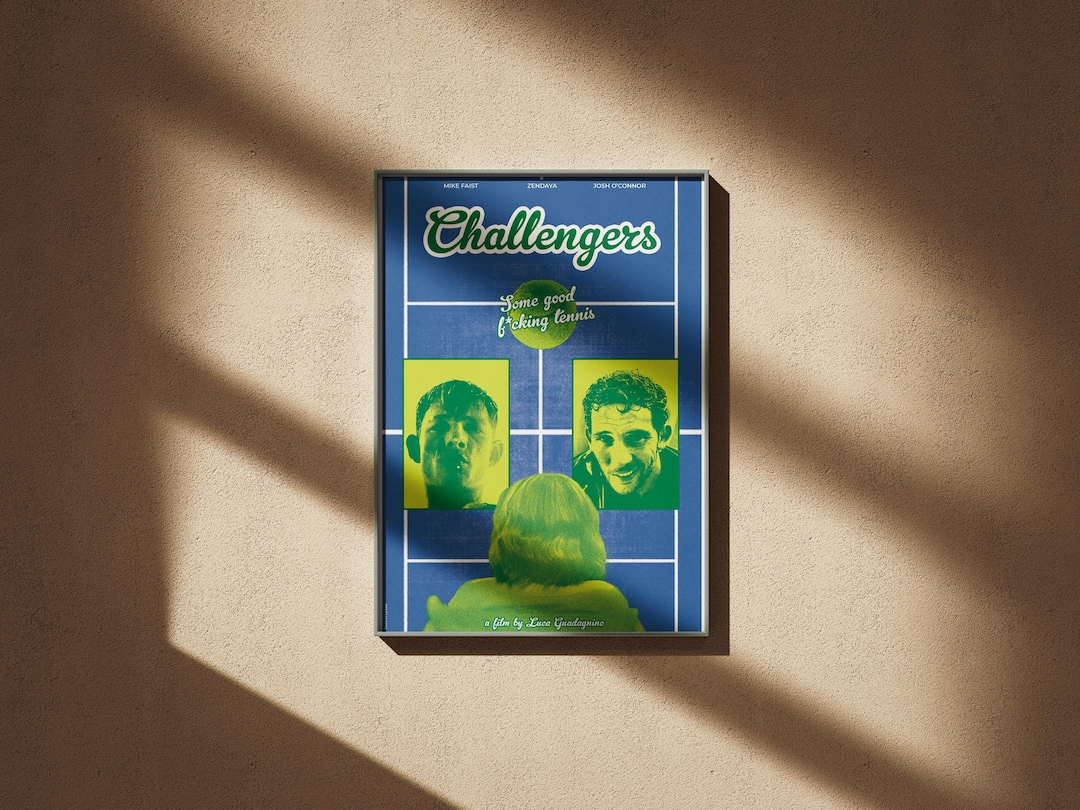 Challengers Poster A3 | Luca Guadagnino Movie | Wallart Print, Digital ...