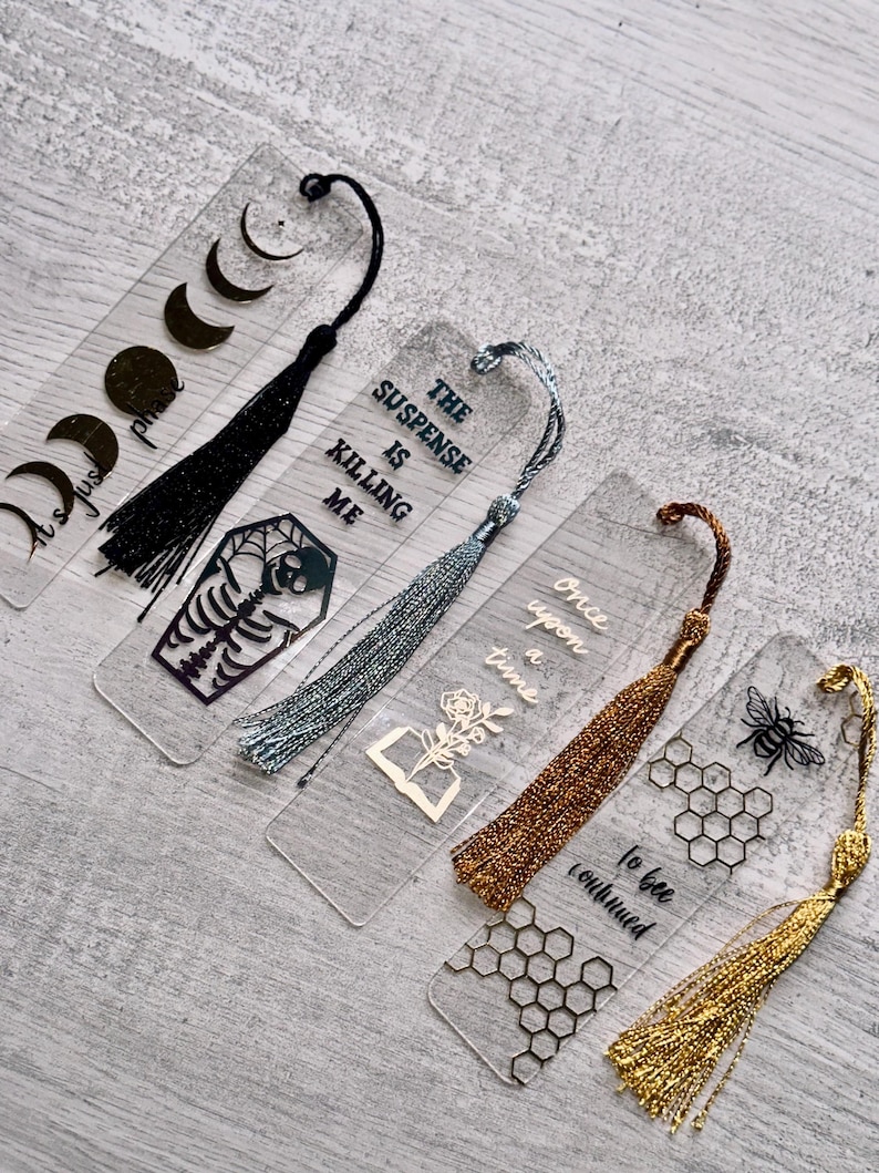 Acrylic Bookmarks // Cute Mystery Bookmarks // Book Nerds // Book ...