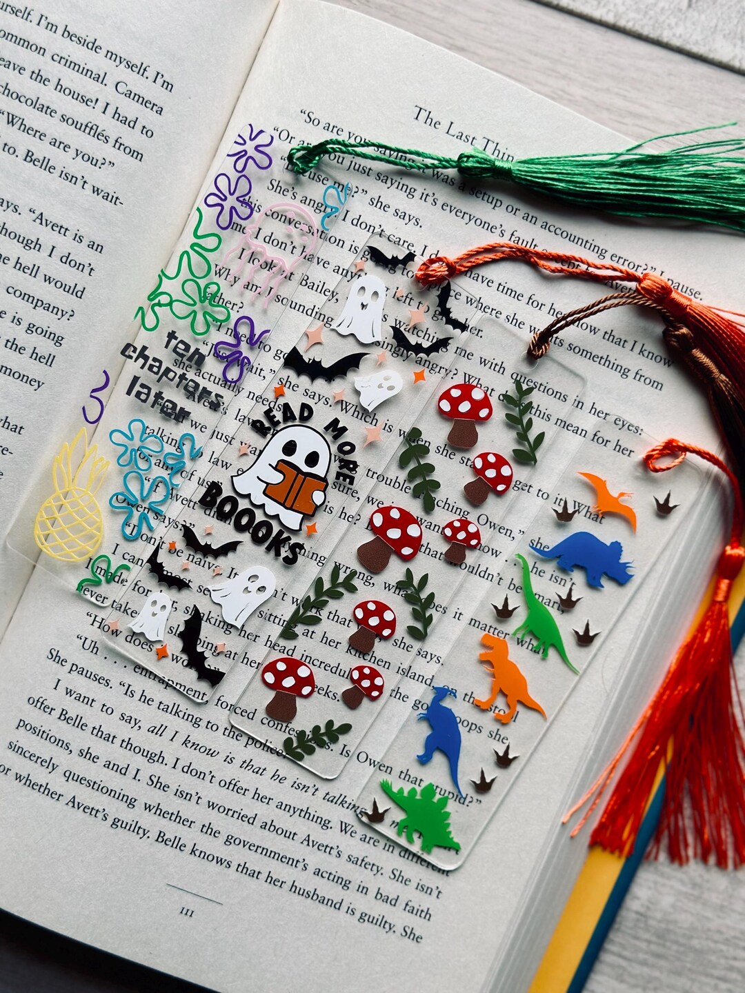 Acrylic Bookmarks // Cute Character Bookmarks // Book Nerds // Book ...
