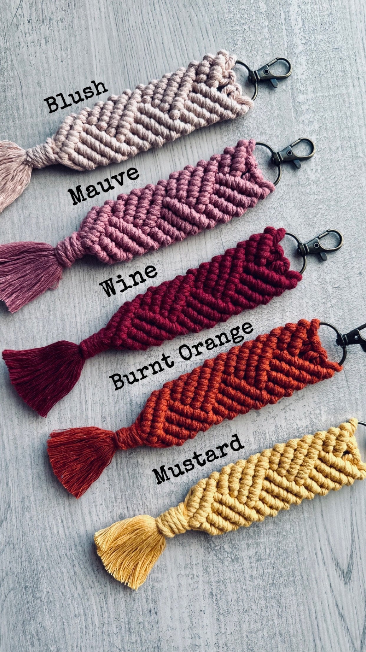 Boho Macrame Keychain / Cute Macrame Keychain / Boho Macrame Gifts ...