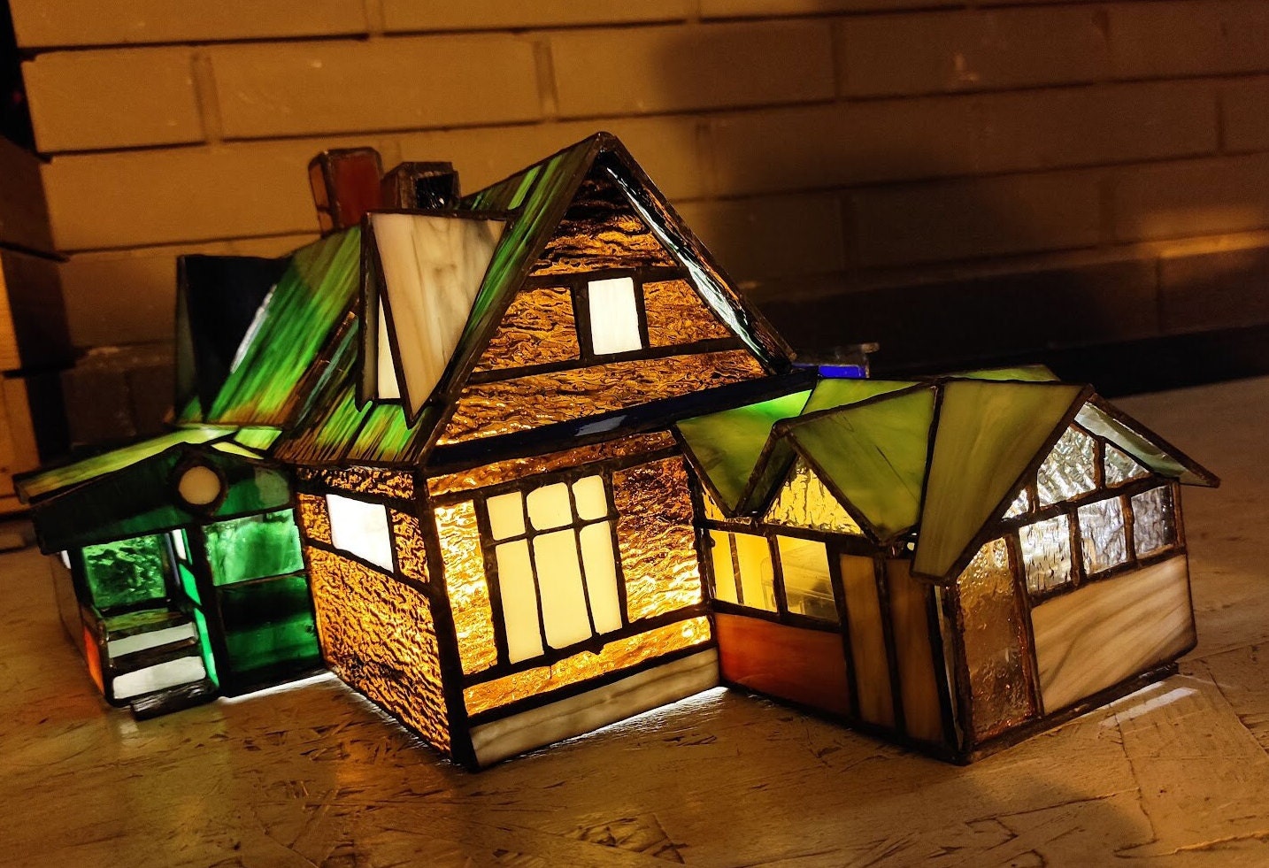 Stained Glass 3D House Model Made to Order. - Etsy