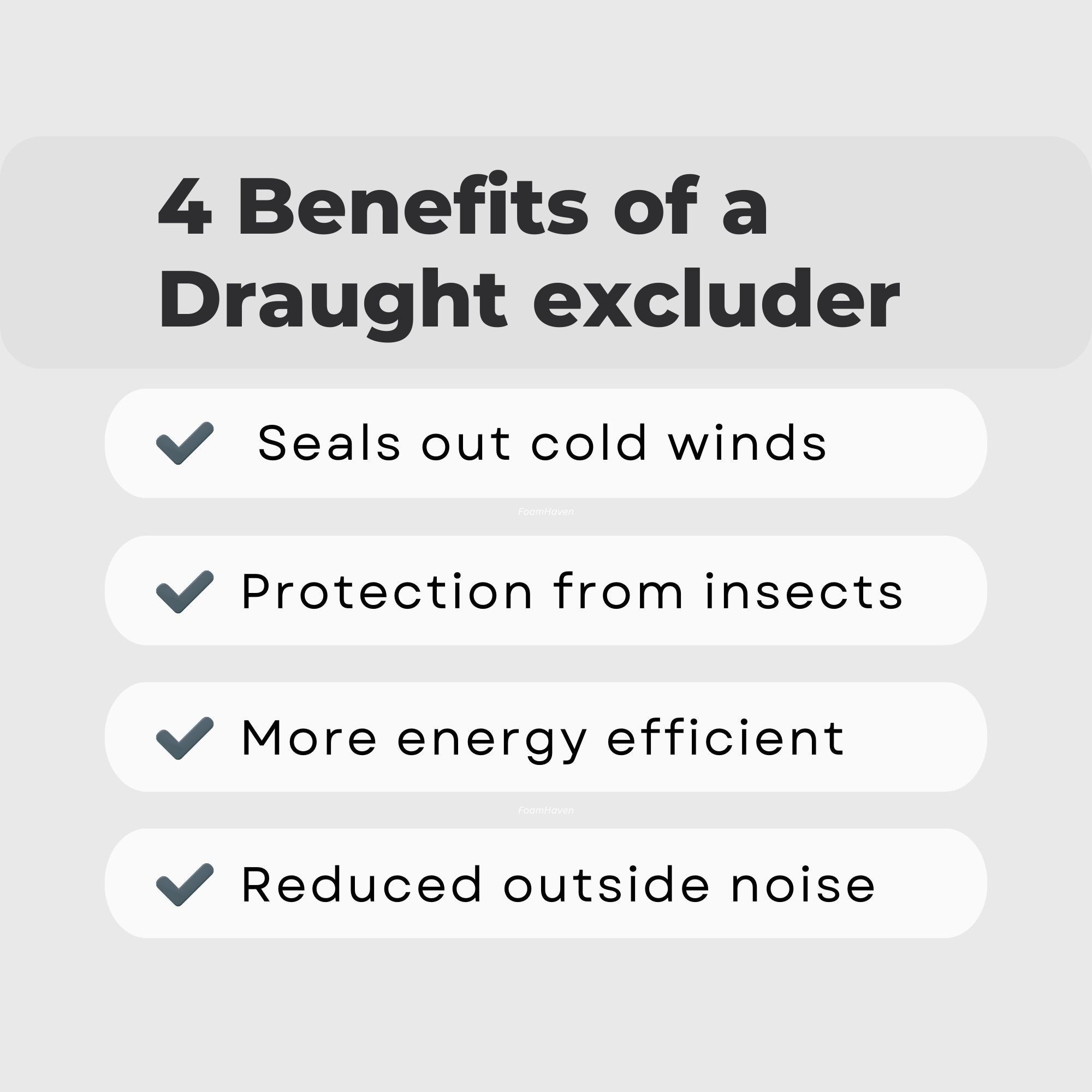 Waterproof Draught Excluder With Handle , Wind Stopper, Door Bloster ...