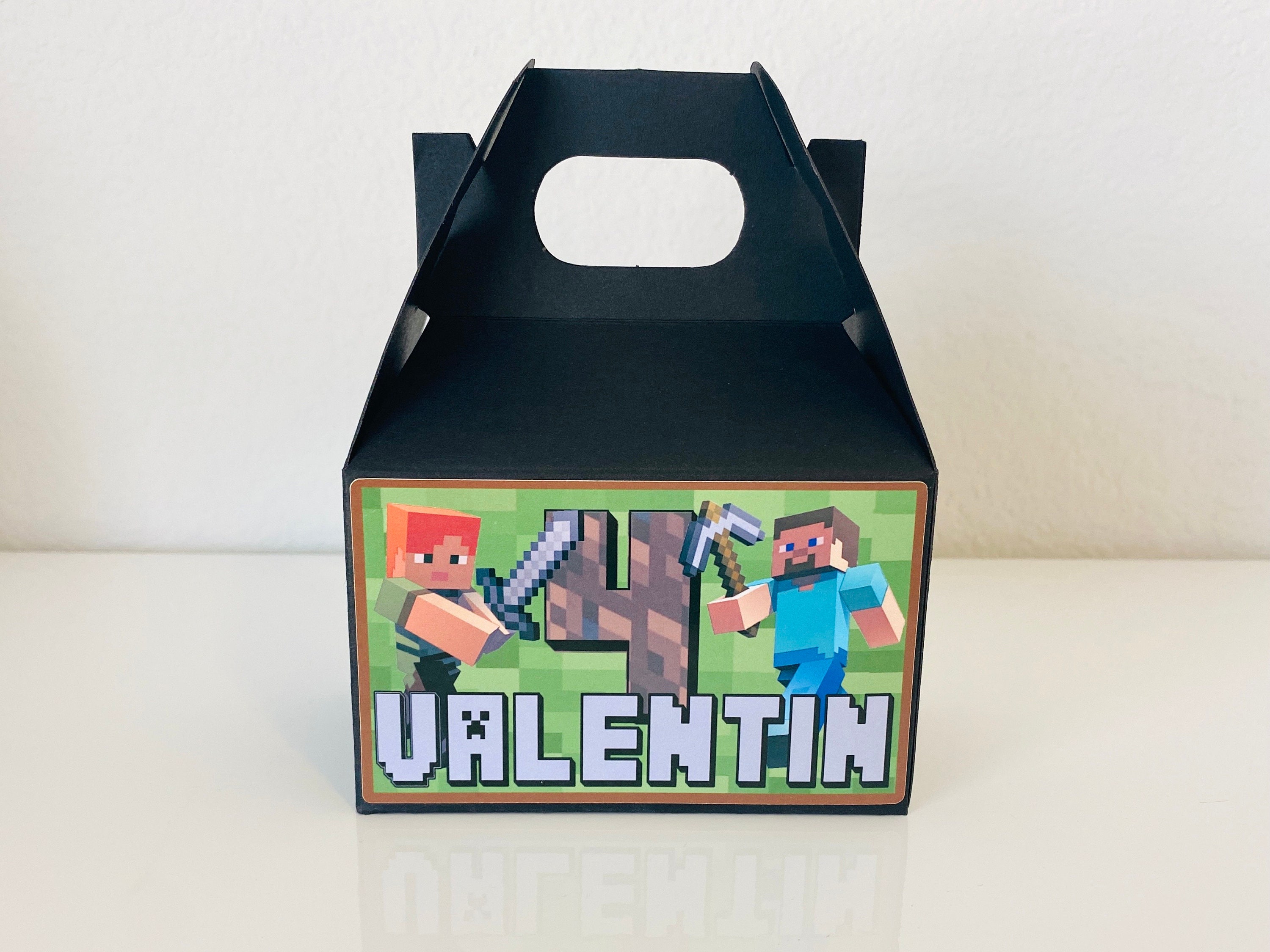 Small Minecraft Inspired Favors Boxes, Minecraft Birthday Party, Small ...