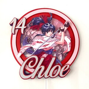 Custom Anime Cake Topper, Personalized Anime Cake Topper, Anime ...