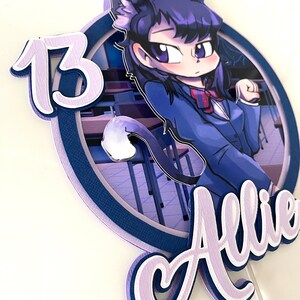 Custom Anime Cake Topper, Personalized Anime Cake Topper, Anime ...