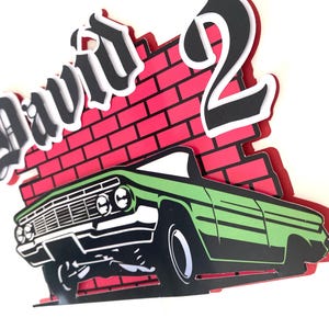 Lowrider Cake Topper, Lowrider Cupcakes Toppers, Lowrider Birthday ...