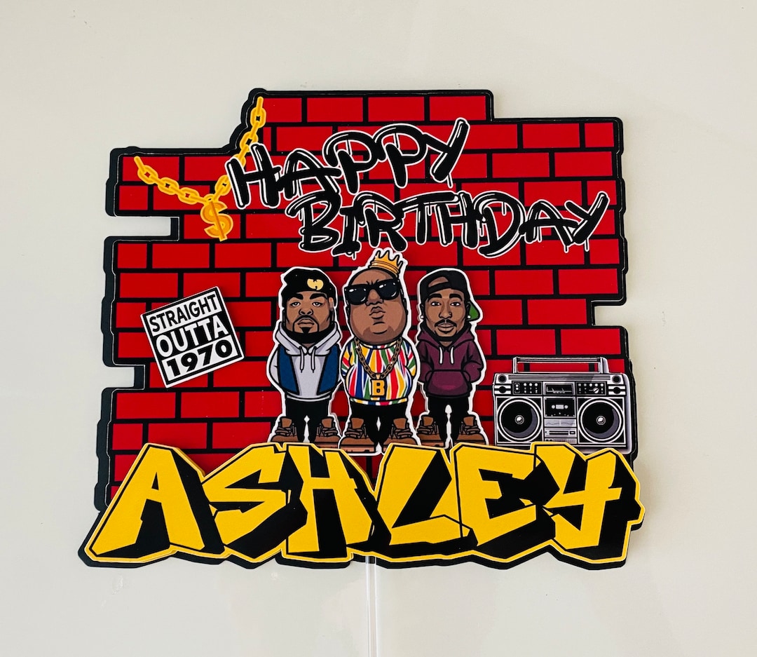 Rappers Cake Topper,hip Hop Cake Topper, 90s Birthday Party, Hip Hop ...