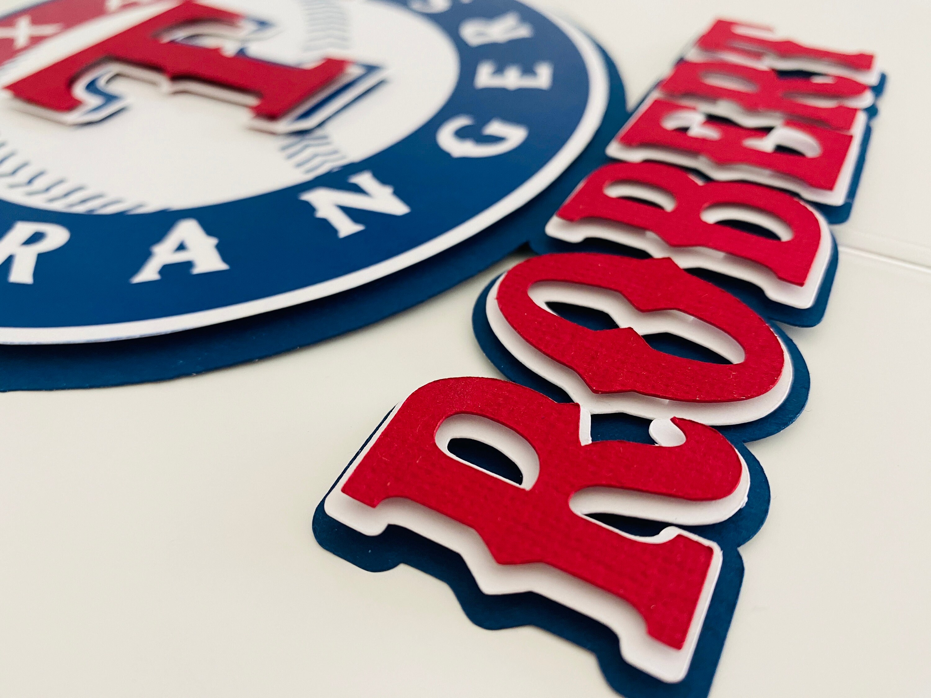 Texas Rangers Cake Topper, Texas Rangers Birthday Party, Baseball Party ...