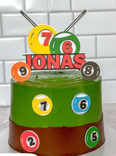 Snooker Cake Topper, Billiards Cake Topper, Custom Snooker Cake Topper ...