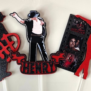 Michael Jackson Cake Topper, Who's Bad Cake Topper, King of Pop Cake ...