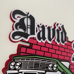 Lowrider Cake Topper, Lowrider Cupcakes Toppers, Lowrider Birthday ...