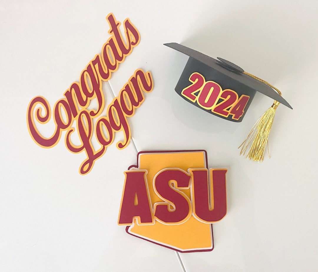 Topper de pastel de ASU, topper de pastel de la Universidad Estatal de ...