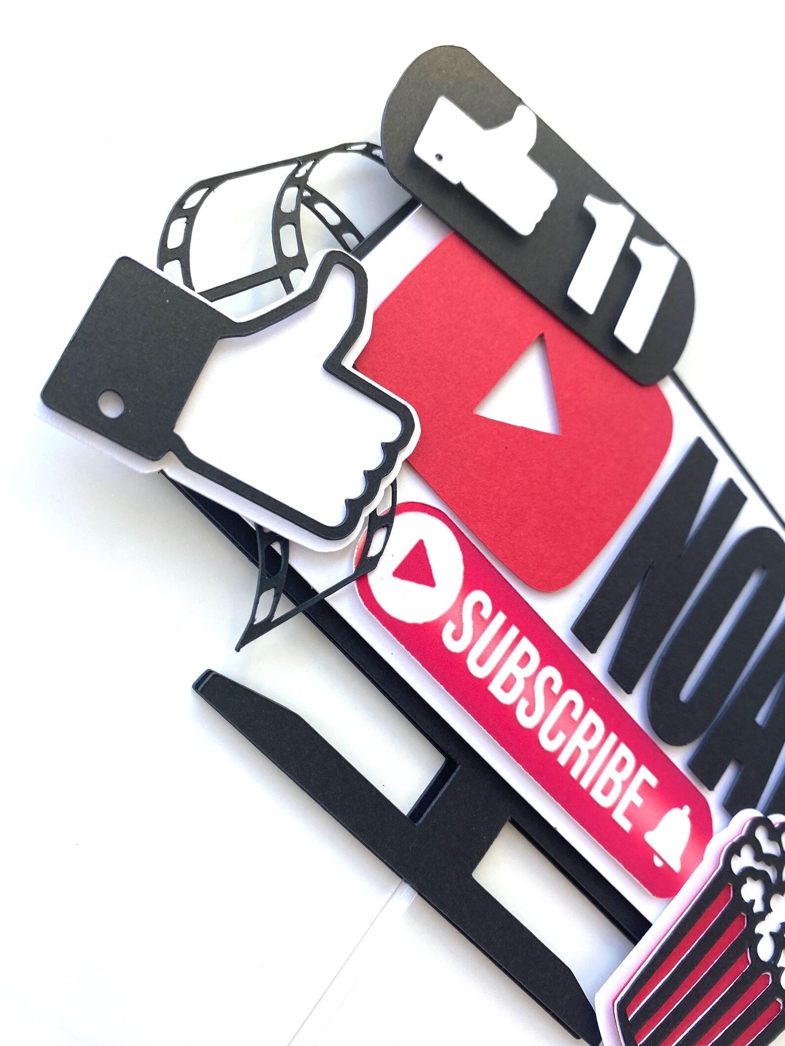 Youtube Cake Topper, Social Media Birthday Theme, Youtube Cupcake ...