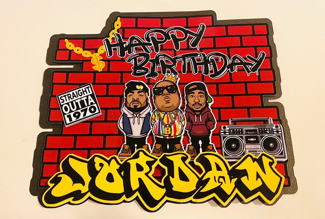 Rappers Cake Topperhip Hop Cake Topper 90s Birthday Party - Etsy