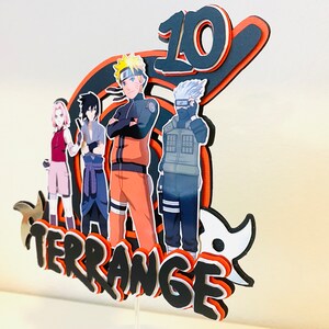 Custom Anime Cake Topper: Personalized Birthday Party Decor - Etsy