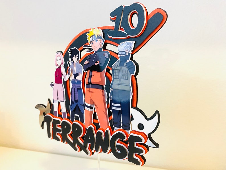 Custom Anime Cake Topper, Personalized Anime Cake Topper, Anime ...