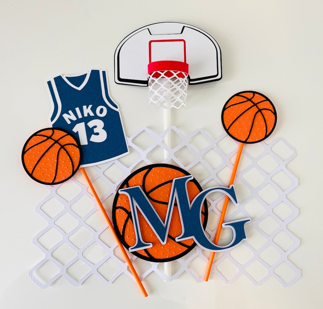 Basketball Cake Topper, Basketball Birthday Party, Custom Basketball ...
