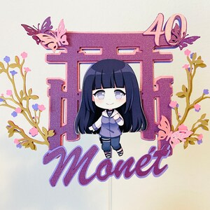 Custom Anime Cake Topper, Personalized Anime Cake Topper, Anime ...