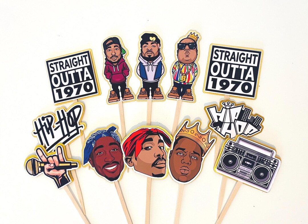 Hip Hop Cupcake Toppers: 90s Rap Music Party - Set of 12 - Etsy
