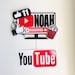 15 Youtube Cupcake Toppers PERSONALIZED, Birthday Party, Youtube Party ...