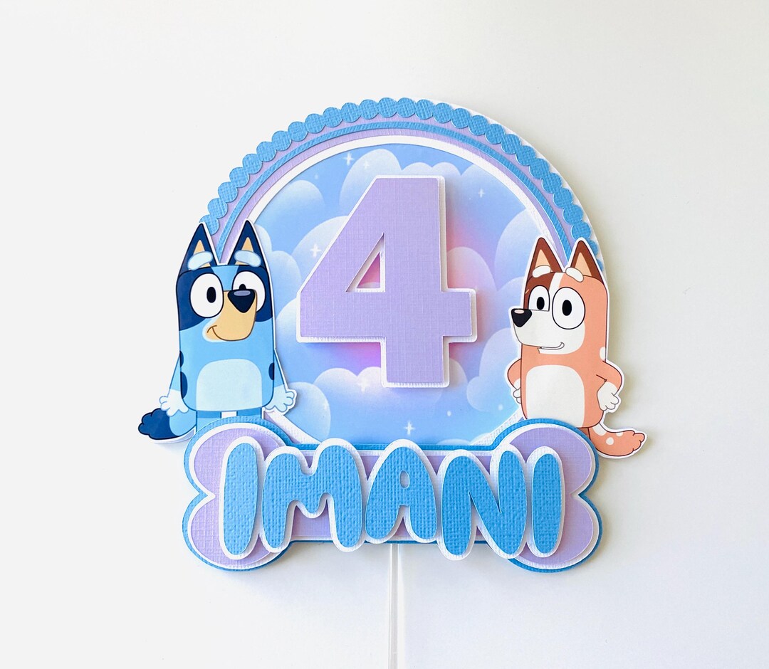 Bluey Cake Topper - Etsy