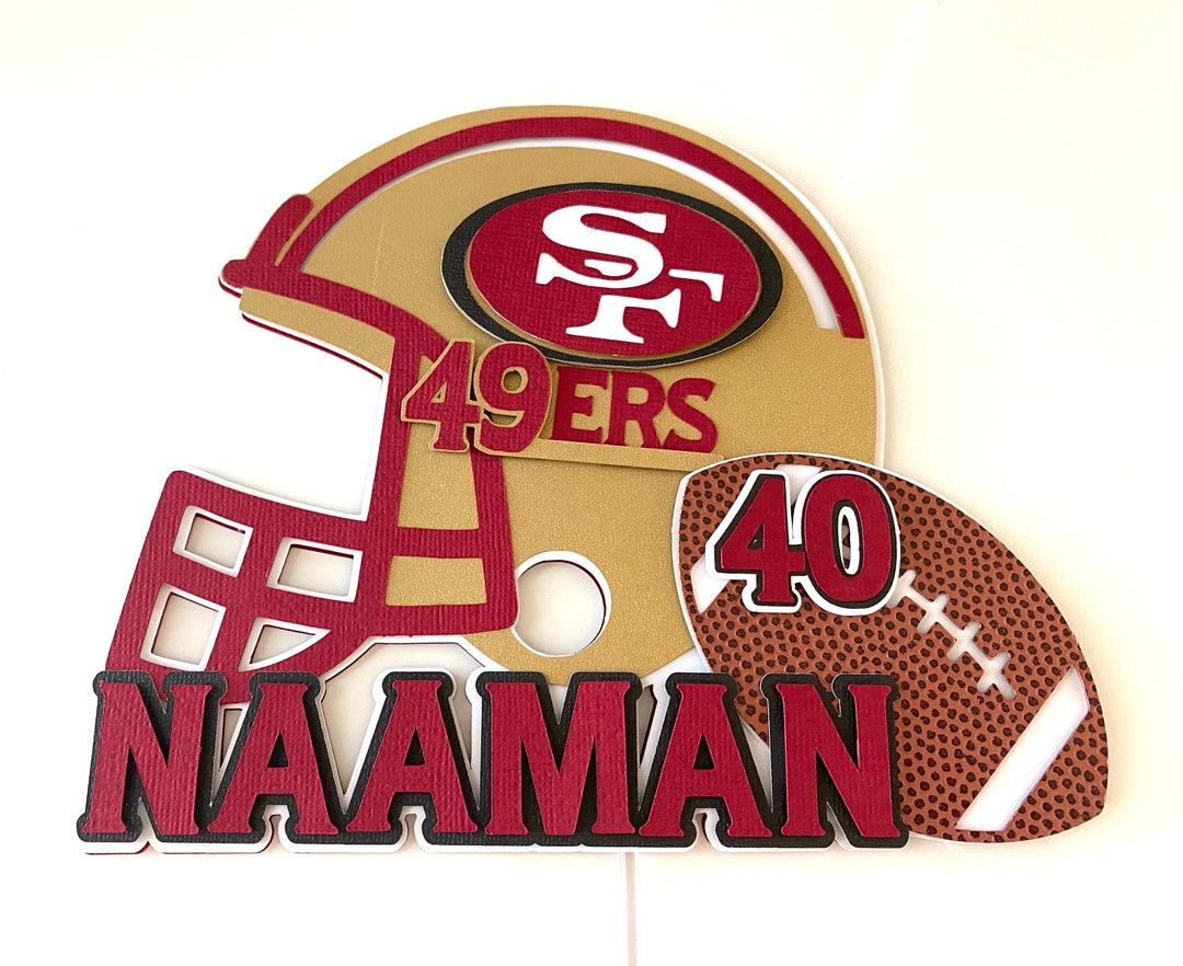 San Francisco 49ERS Football Cake Topper San Francisco 49ERS - Etsy