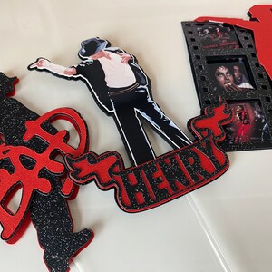 Michael Jackson Cake Topper, Who's Bad Cake Topper, King of Pop Cake ...
