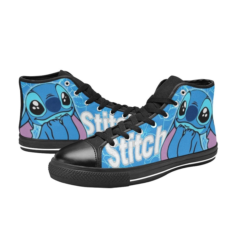 Stitch High Top Shoes Sneakers, Personalized Custom Kids, and Adult - Etsy