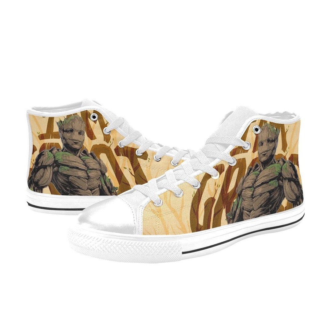 Groot High Top Shoes Sneakers, Personalized Custom Kids, and Adult - Etsy