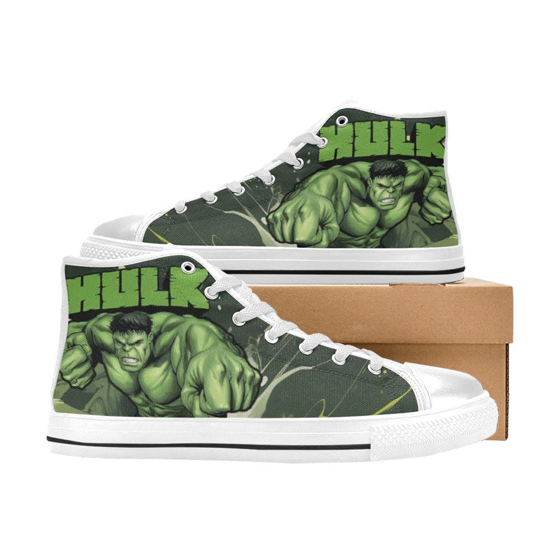 Hulk High Top Shoes Sneakers, Personalized Custom Kids, and Adult - Etsy
