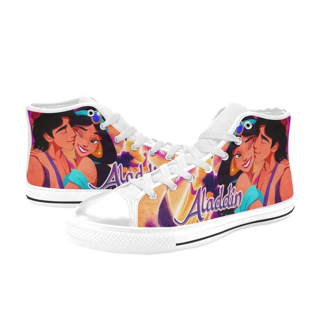Princess Jasmine Aladdin High Top Shoes Sneakers, Personalized Custom ...