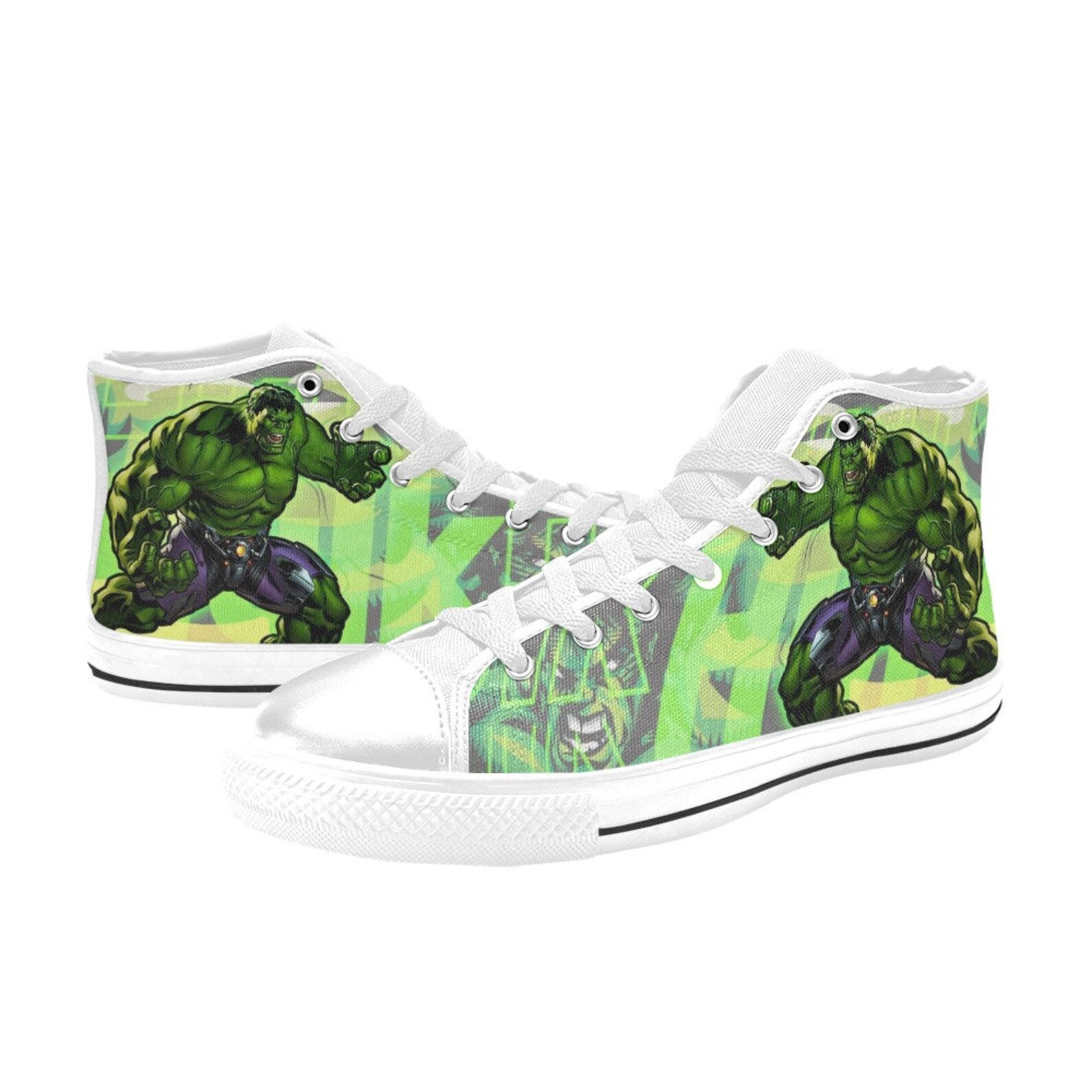 Hulk High Top Shoes Sneakers, Personalized Custom Kids, and Adult - Etsy