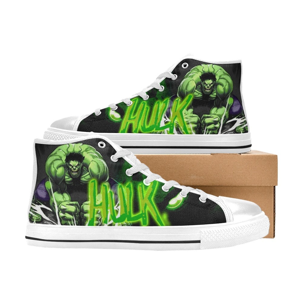 Hulk High Top Shoes Sneakers, Personalized Custom Kids, and Adult - Etsy