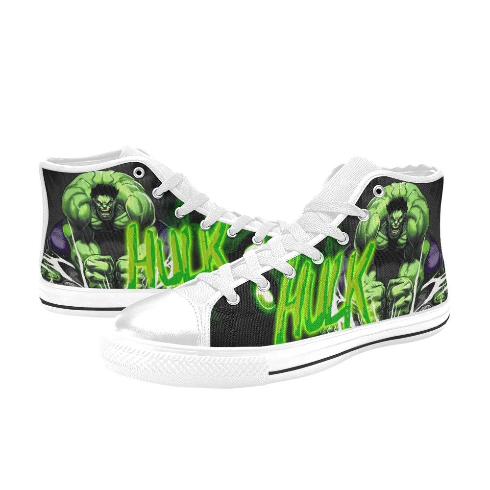 Hulk High Top Shoes Sneakers, Personalized Custom Kids, and Adult - Etsy