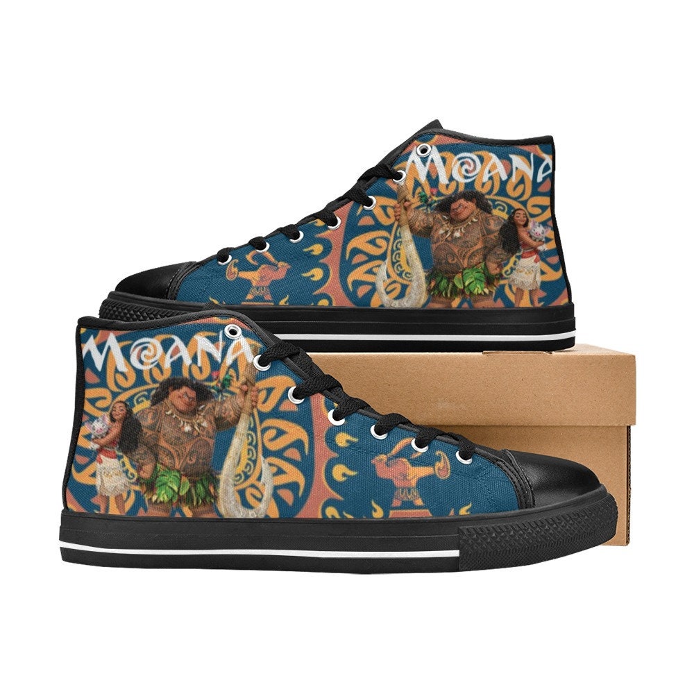 Moana High Top Shoes Sneakers, Personalized Custom Kids, and Adult - Etsy