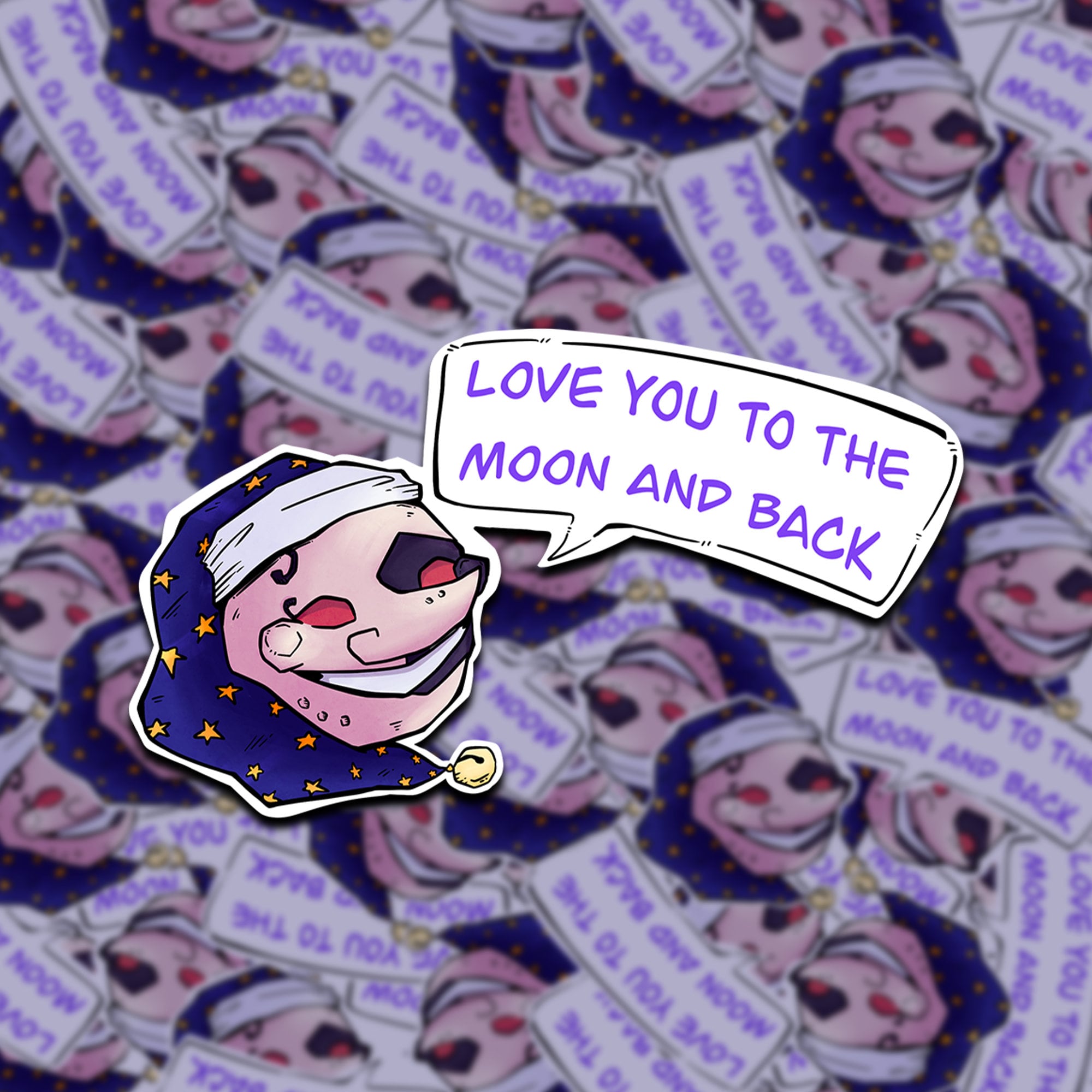 FNAF Moon / Moondrop: 3 Inch Vinyl Sticker - Etsy