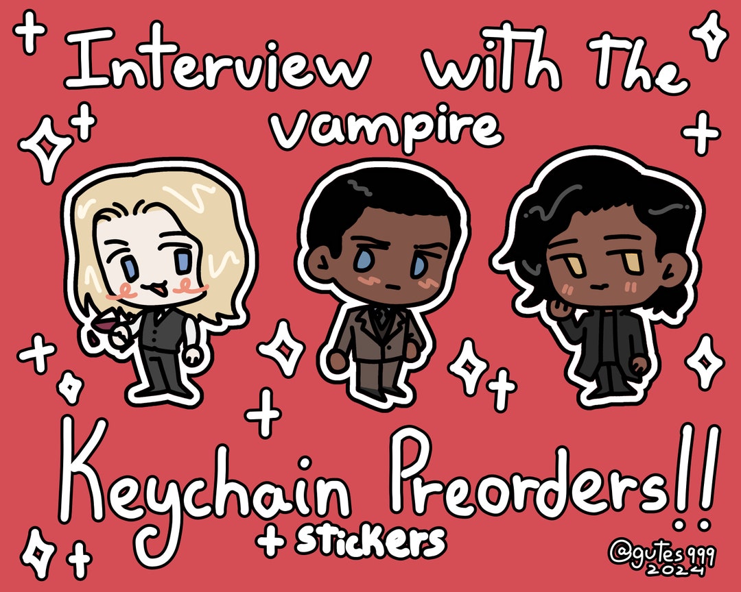 Interview With the Vampire Keychains + Stickers - Etsy