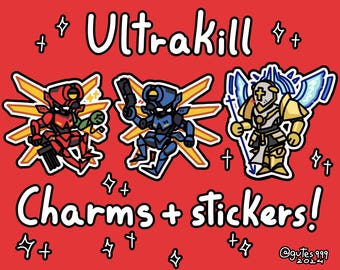 ULTRAKILL Character Stickers V1, V2, Ferryman, Gabriel, Earthmover - Etsy
