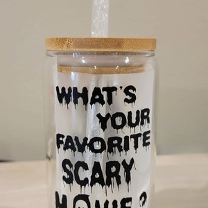 Scream Ghost Face Horror Movie Iced Coffee Glass, 16 Oz Libbey Glass ...