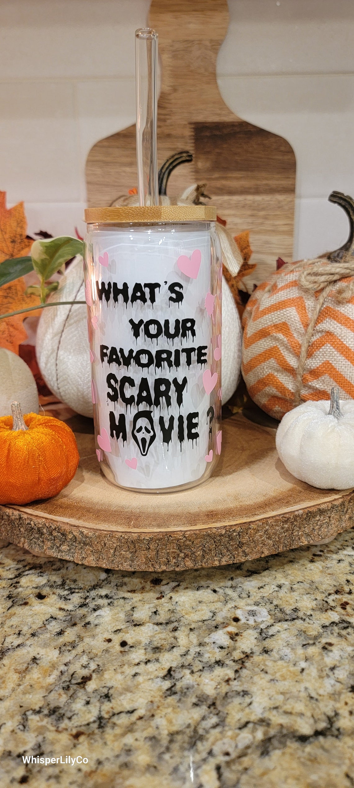 Scream Ghost Face Horror Movie Iced Coffee Glass 16 Oz Libbey - Etsy