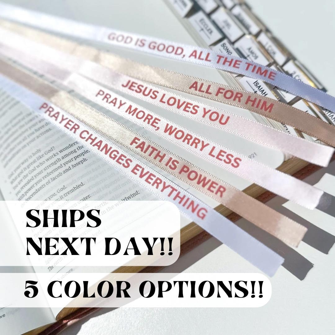 Bible Ribbon Bookmark for Multiple Pages Bookmark Bible Bookmark ...